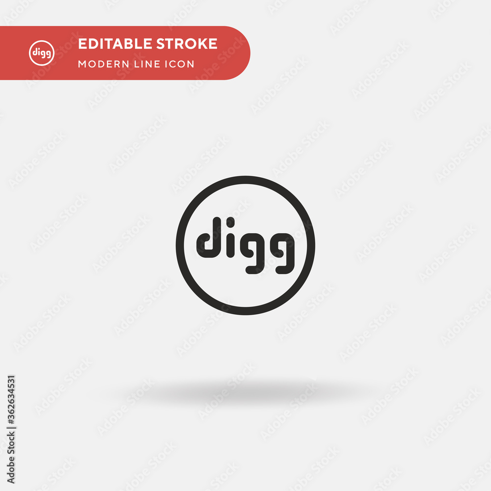Digg Icon Vector