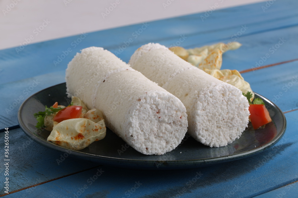 PUTTU or WHITE RICE PITTU ,Kerala special breakfast items made using ...