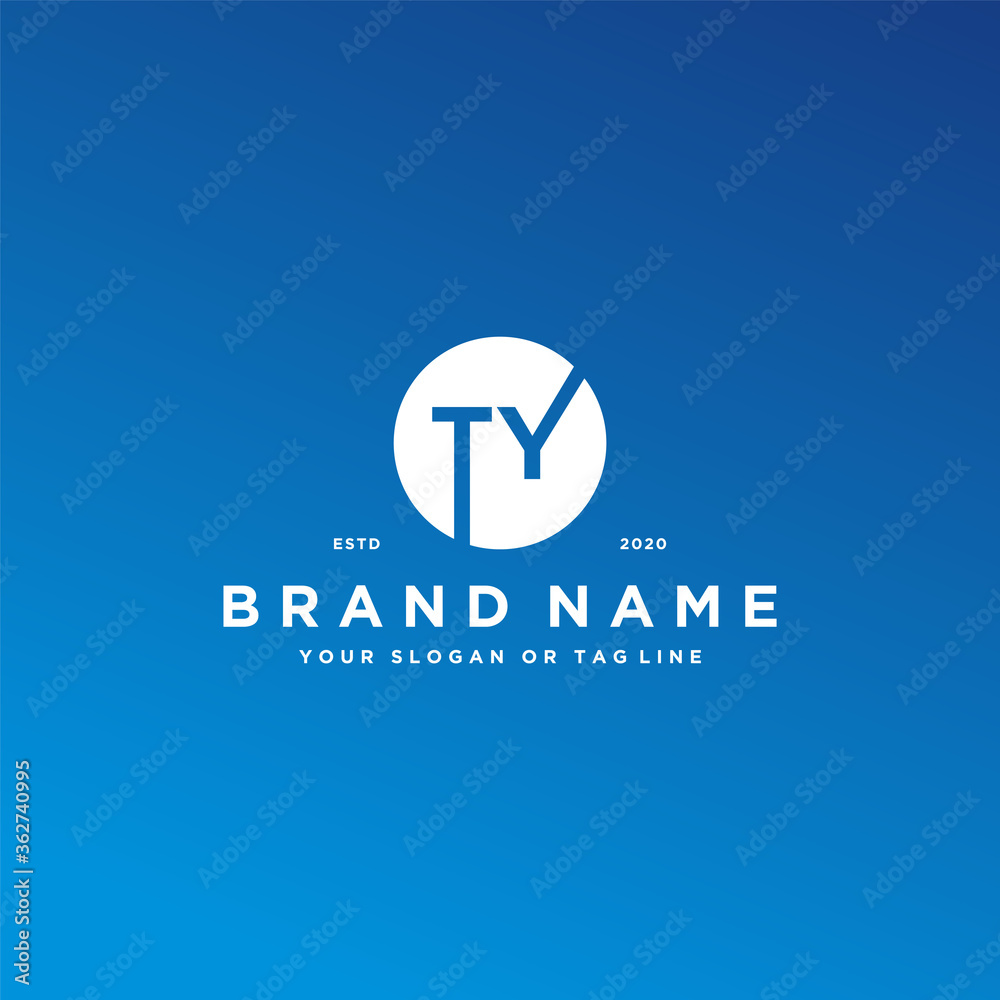 letter TY logo design vector Stock Vector | Adobe Stock