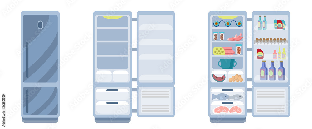 Empty Fridge Drawing