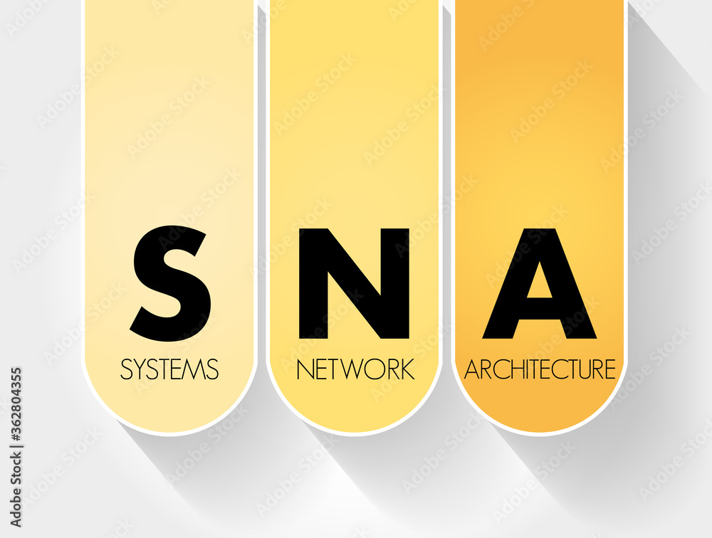 SNA - Systems Network Architecture acronym, technology concept ...