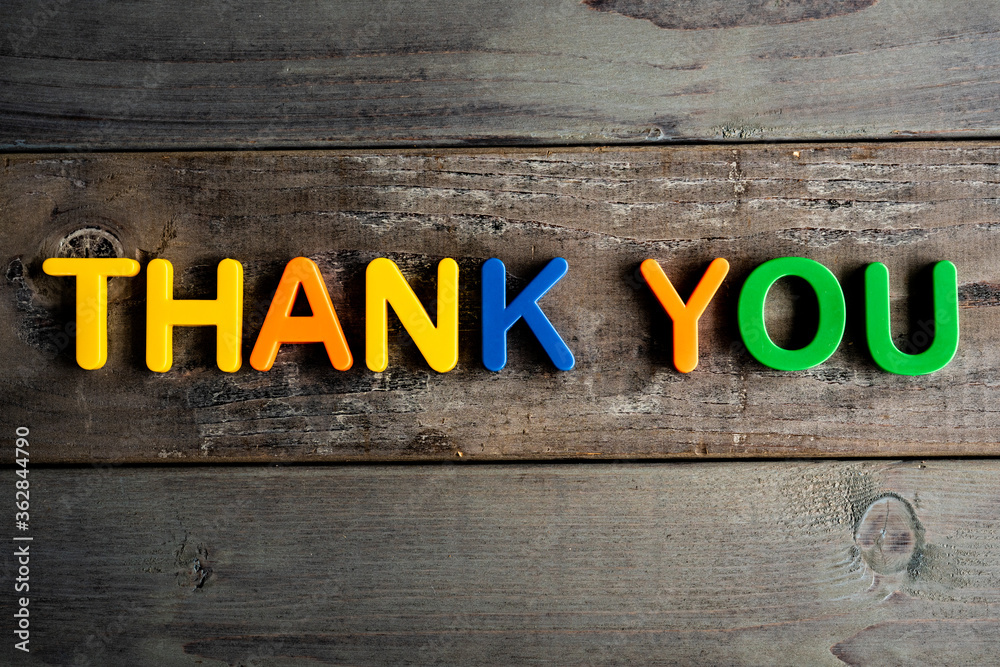 Thank you（サンキュー） ありがとう 英語 文字 Stock Photo | Adobe Stock