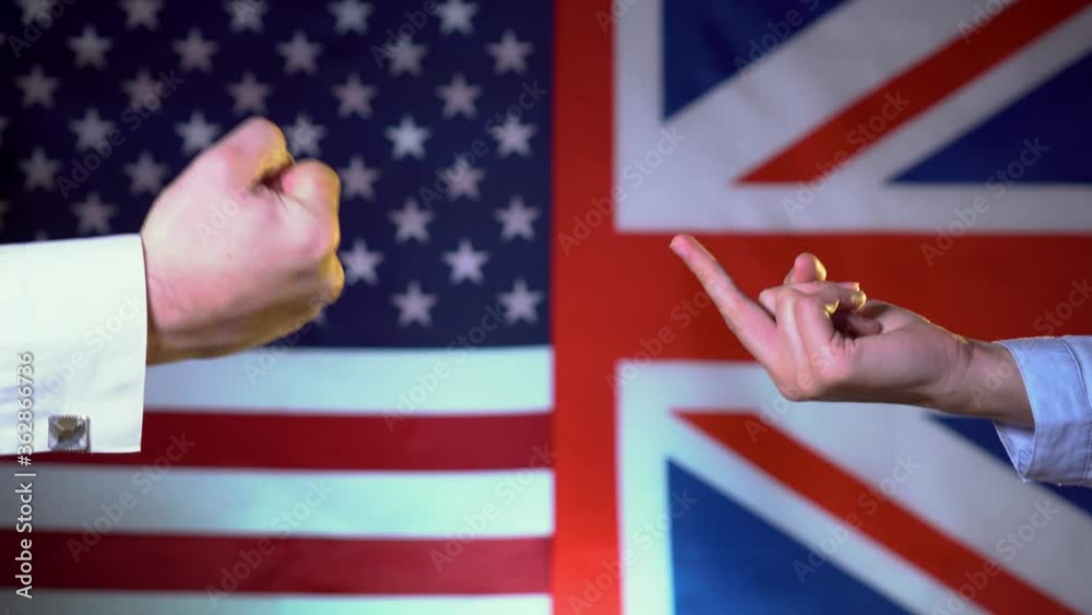 The United States and Great Britain threaten each other, showing signs ...
