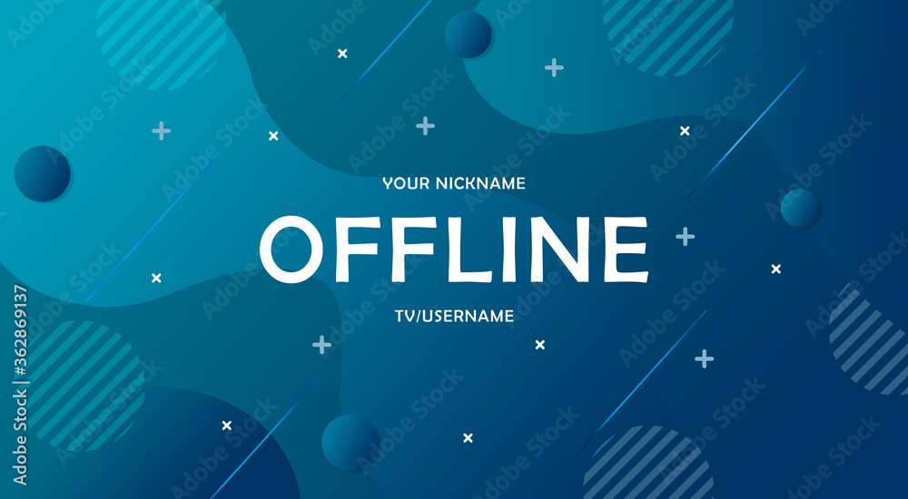 Currently offline twitch banner background 16:9 for stream. Offline ...