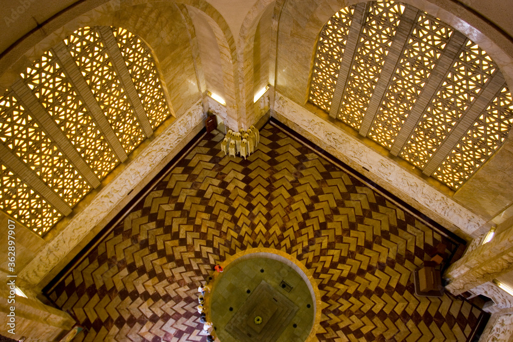 Top view of the interiors of the Voortrekker monument in Pretoria ...