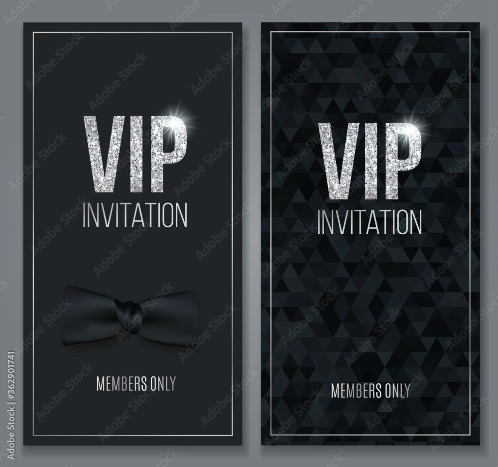 VIP party premium invitation design template for cards, posters, flyers ...