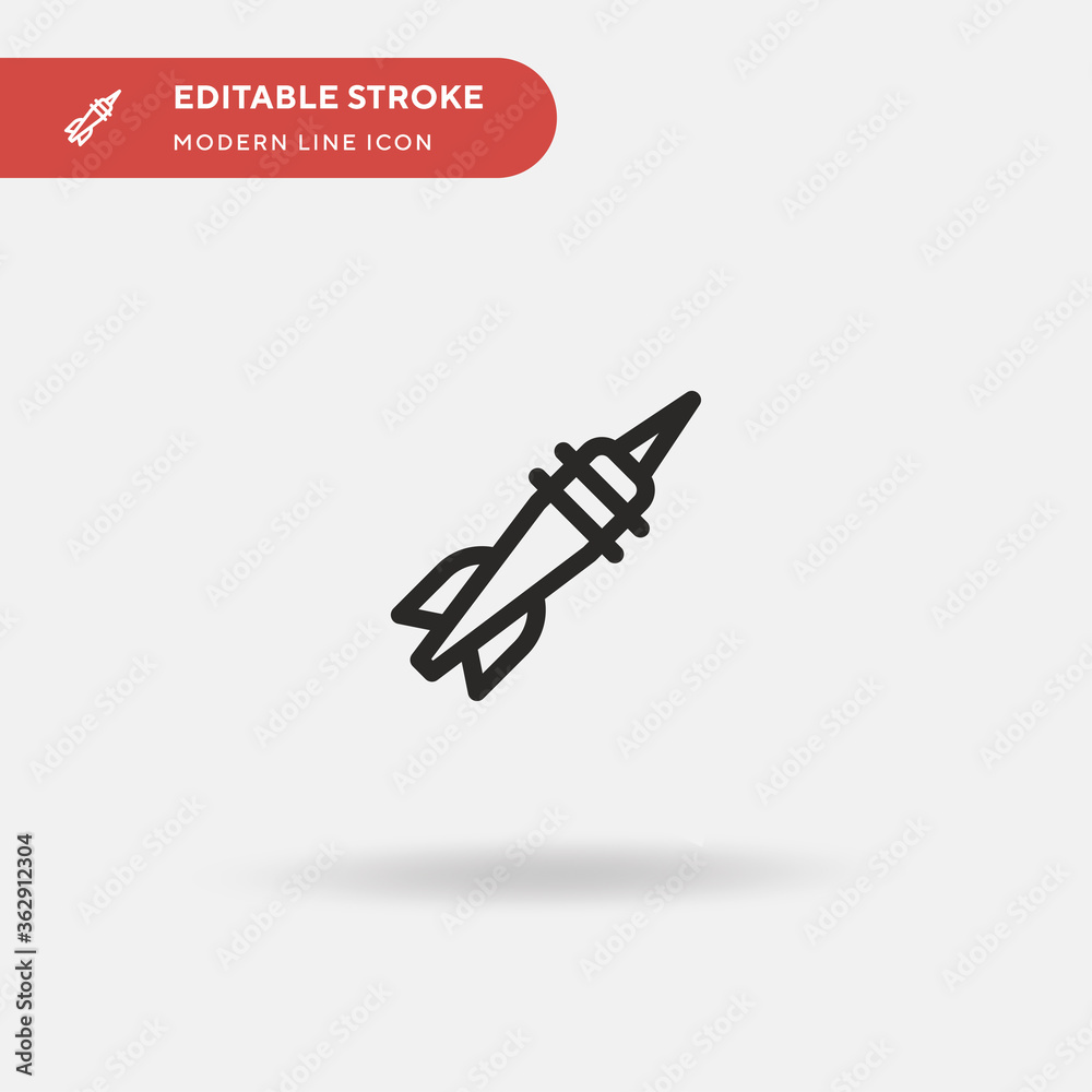 Dart Simple vector icon. Illustration symbol design template for web ...