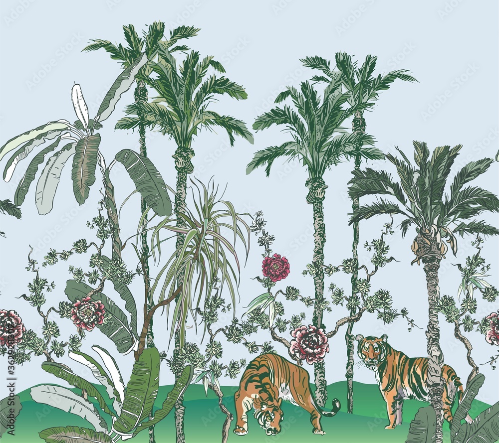 Tiger Wallpaper Border