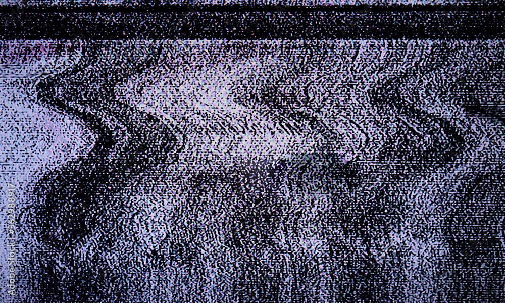 Glitch art scan line background. TV scan line monitor for old ...