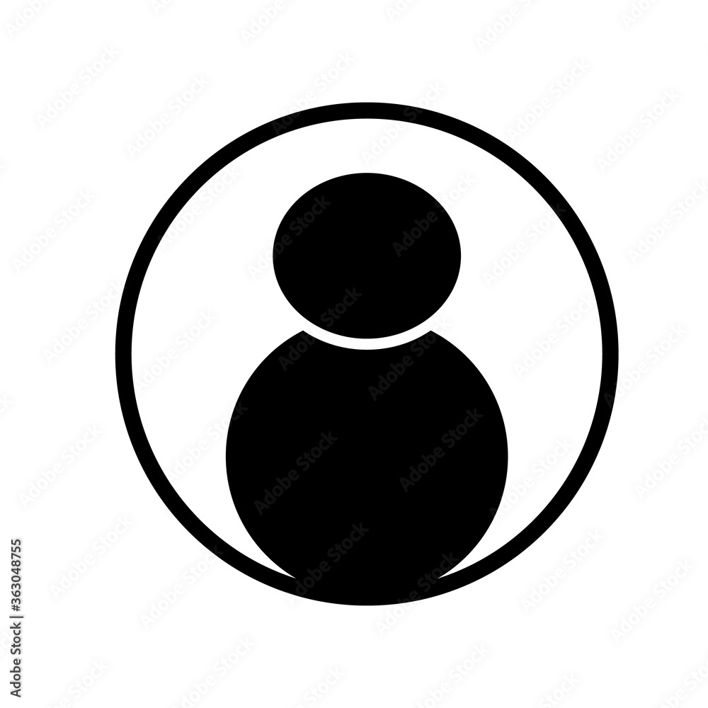 user icon on white background. man symbol. user login icon. user ...
