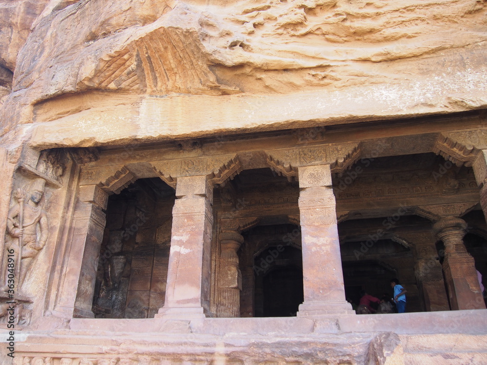 The oldest Hindu cave in South India, Cave Temples, Badami, Karnataka ...