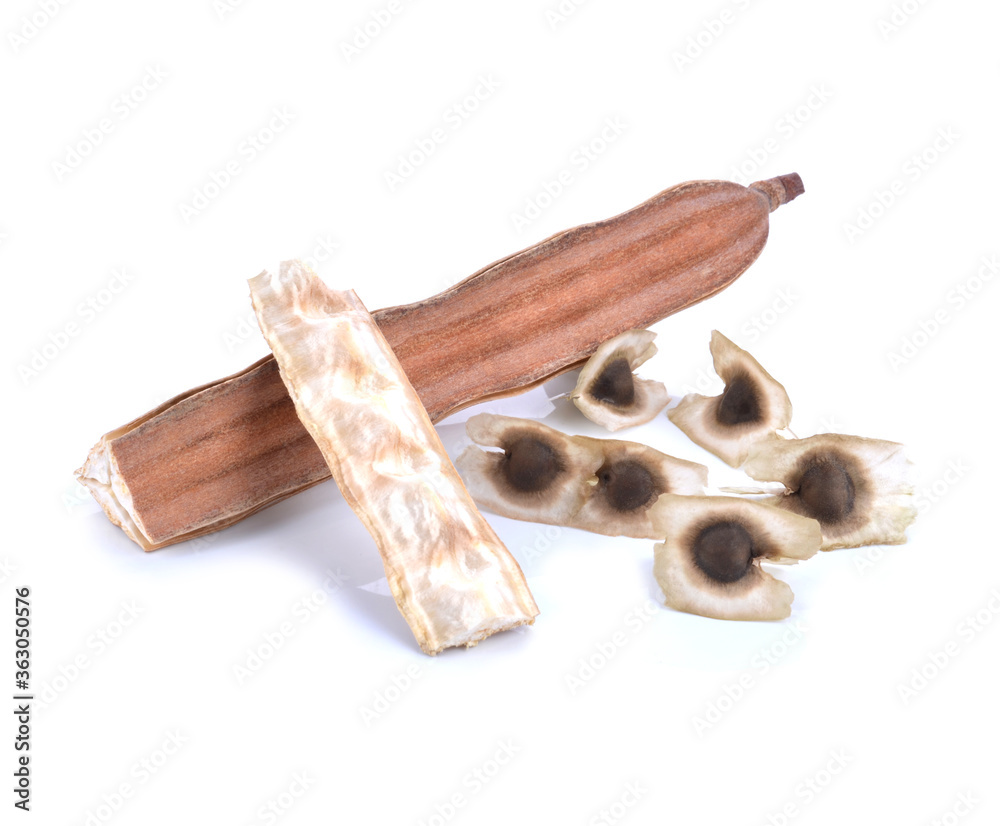 Moringa Oleifera Medicinal and Culinary Fruit Seed Closeup Isolated on ...