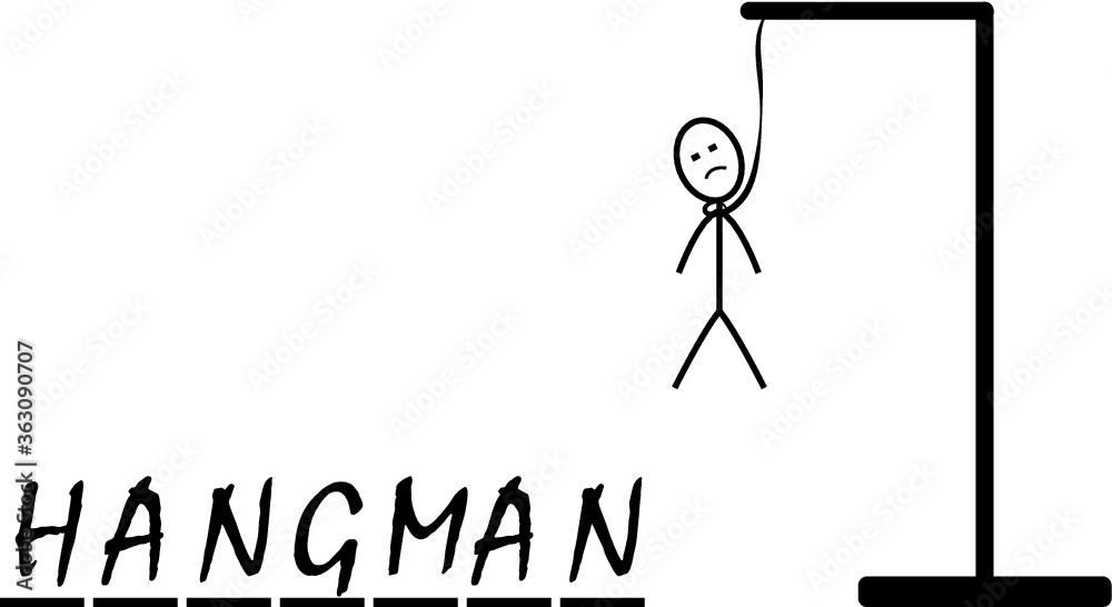 hangman game idea concept Stock Vector | Adobe Stock