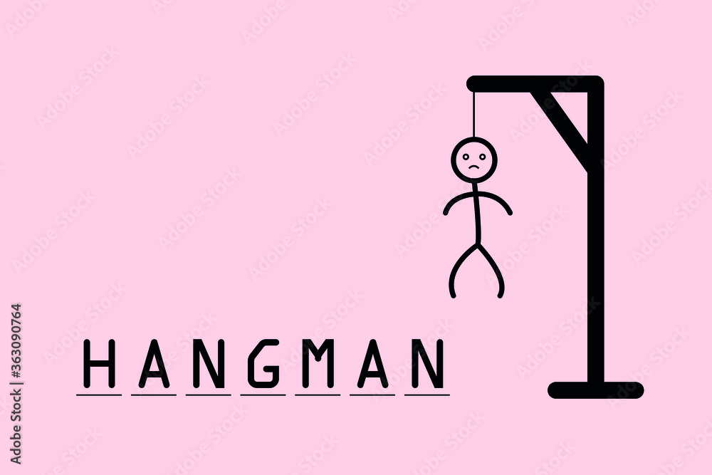 hangman game idea concept Stock Vector | Adobe Stock