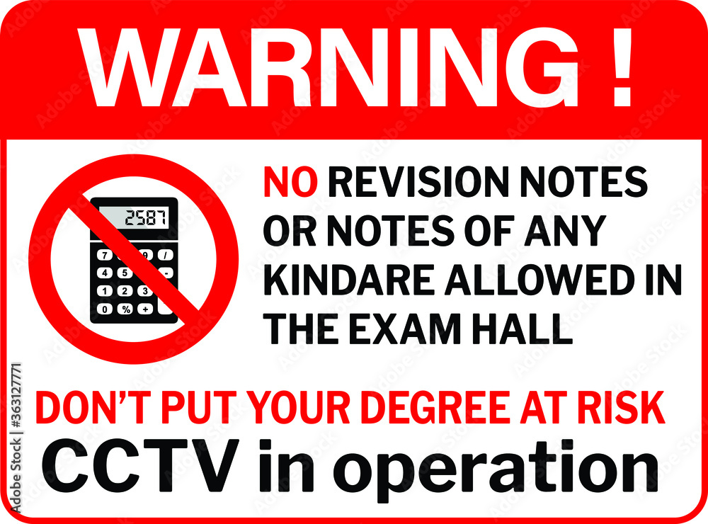 NO CALCULATOR ZONE DO NOT USE CALCULATOR IN THE EXAM HALL NO CHEATING ...