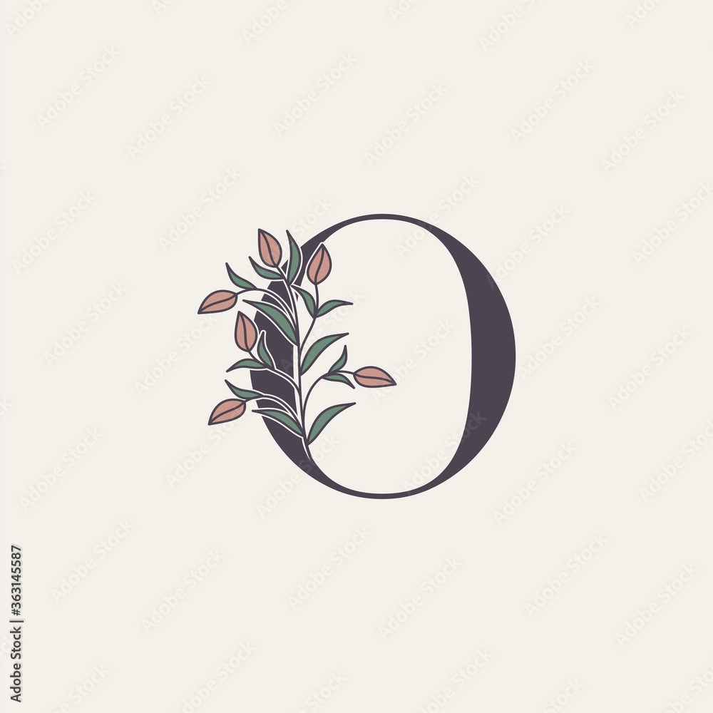 Letter O In Nature Flower