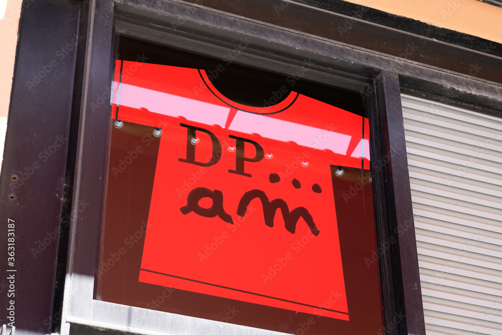 DPAM logo sign of Du Pareil Au Même children shop for clothing kids ...