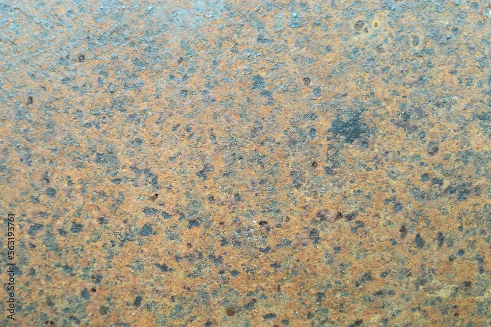 Foto de Strong rust, corrosive metal, the surface is destroyed by rust ...