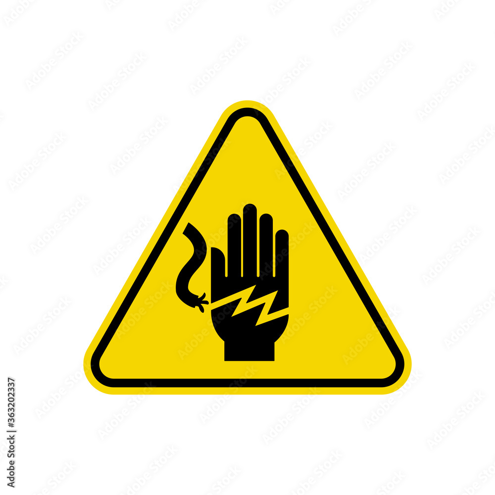Warning Symbols Hand