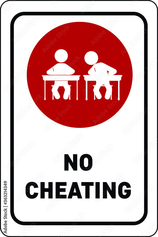NO CHEATING ZONE DO NOT CHEAT IN THE EXAM HALL DEGREE AT RISK ALLOWED ...