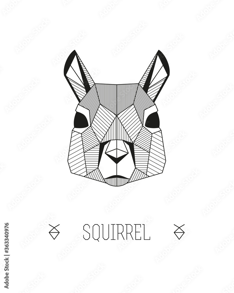 Geometric Animal Head