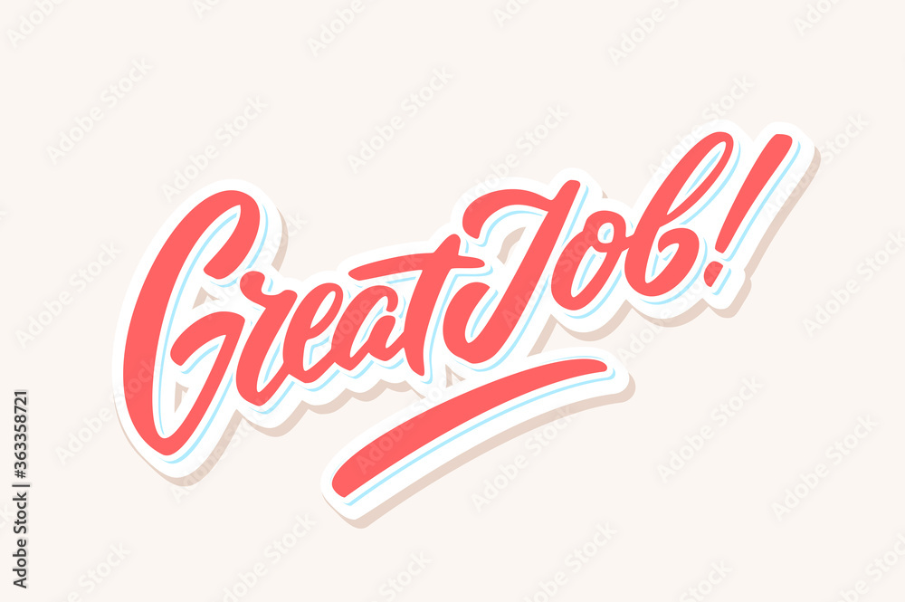 Great Job banner. Stock Vector | Adobe Stock