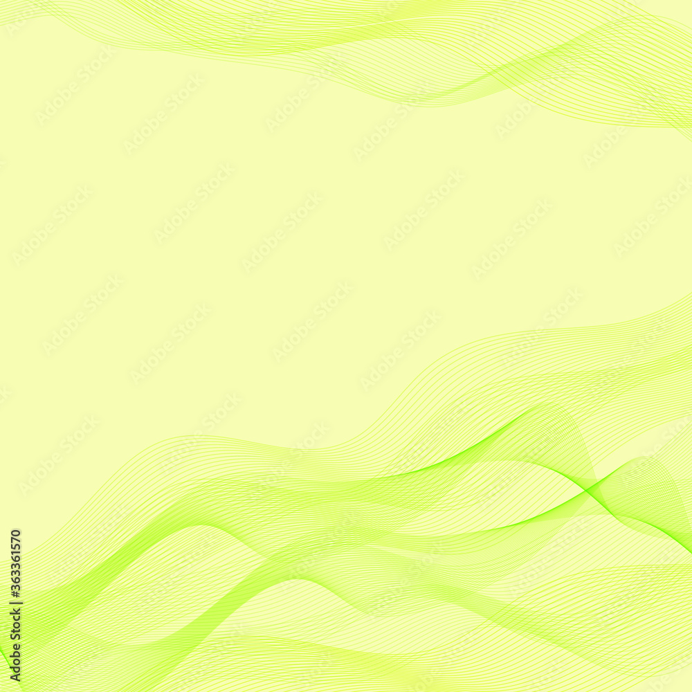Brochure design template, card, banner. Wavy wallpaper. Creative vector ...