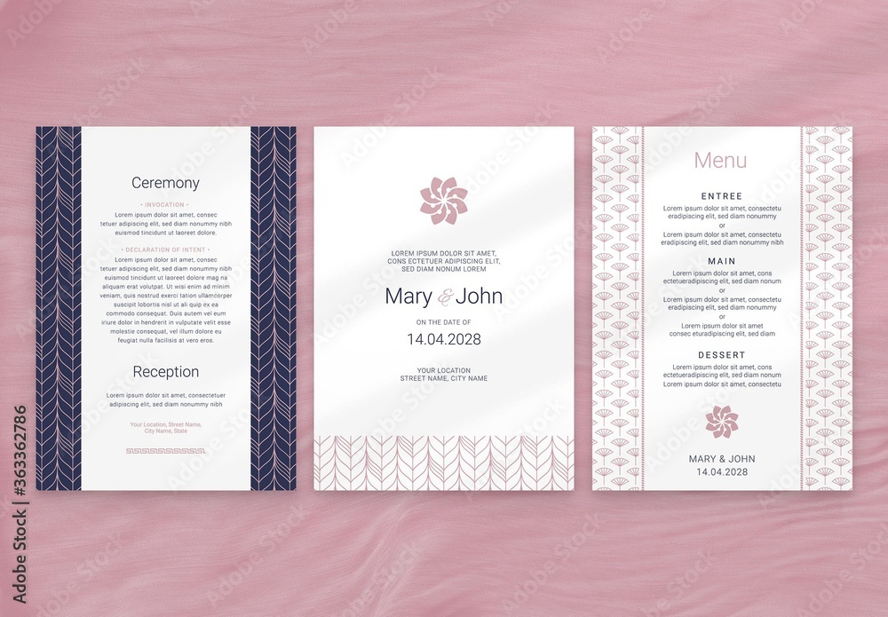Japanese Wedding Invitation Template