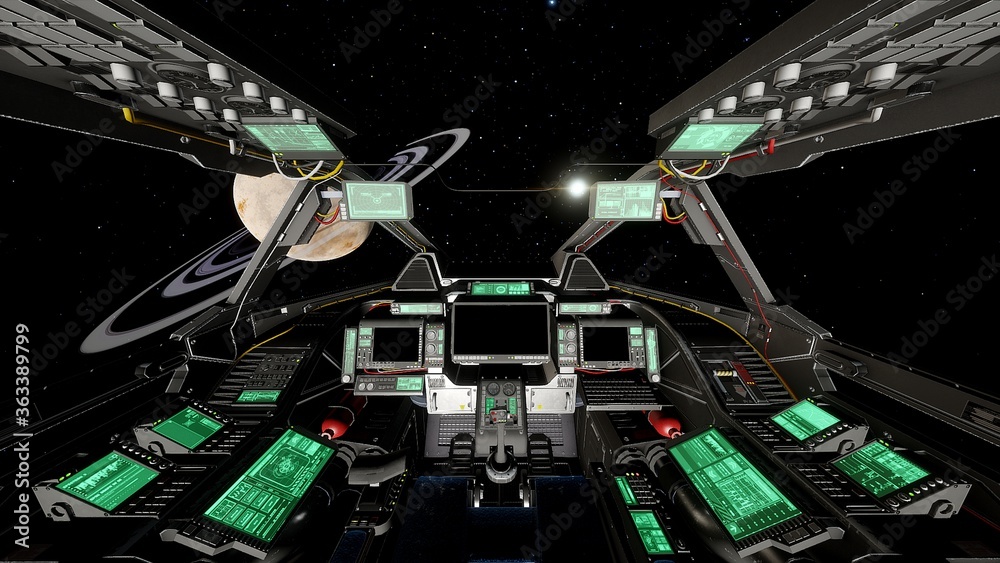 view from the cockpit of a spaceship, cockpit spaceship background ...