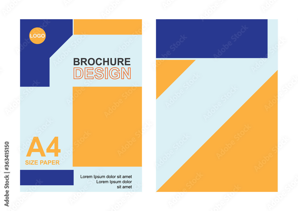 vector brochure design in eps 10. simple template and ready to edit ...