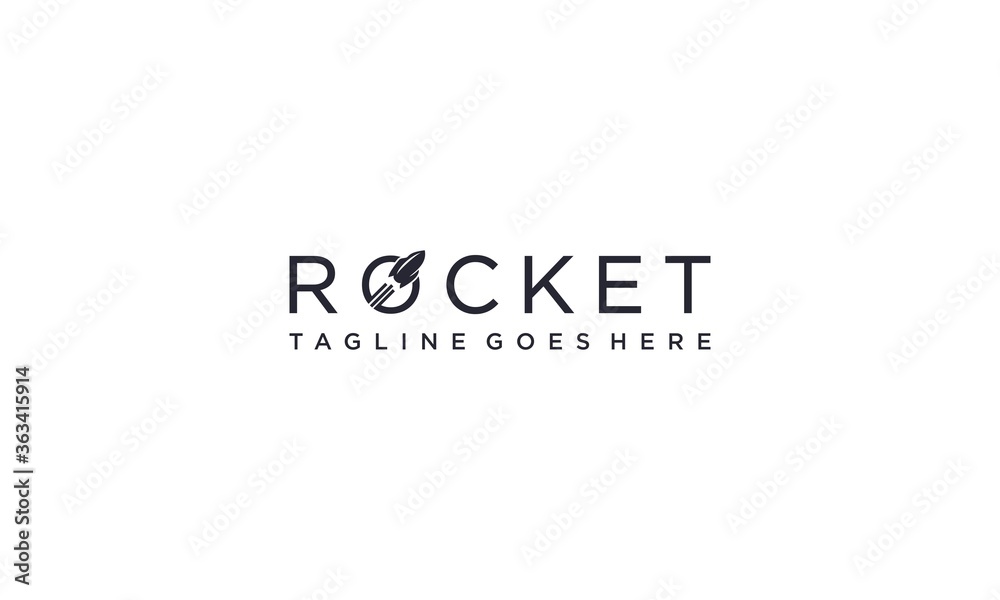 Creative and modern rocket icon vector for technology and ...