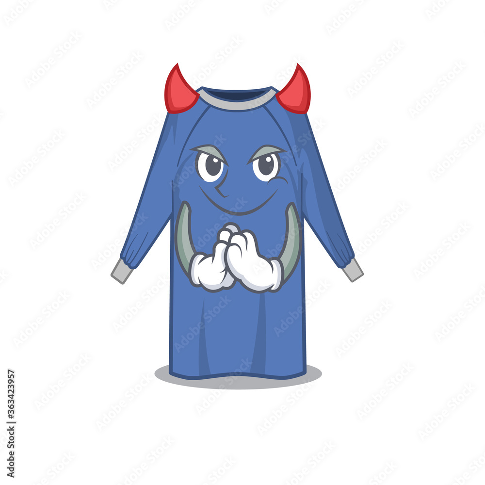 disposable clothes clothed as devil cartoon character design concept ... disposable clothes clothed as devil cartoon character design concept ...