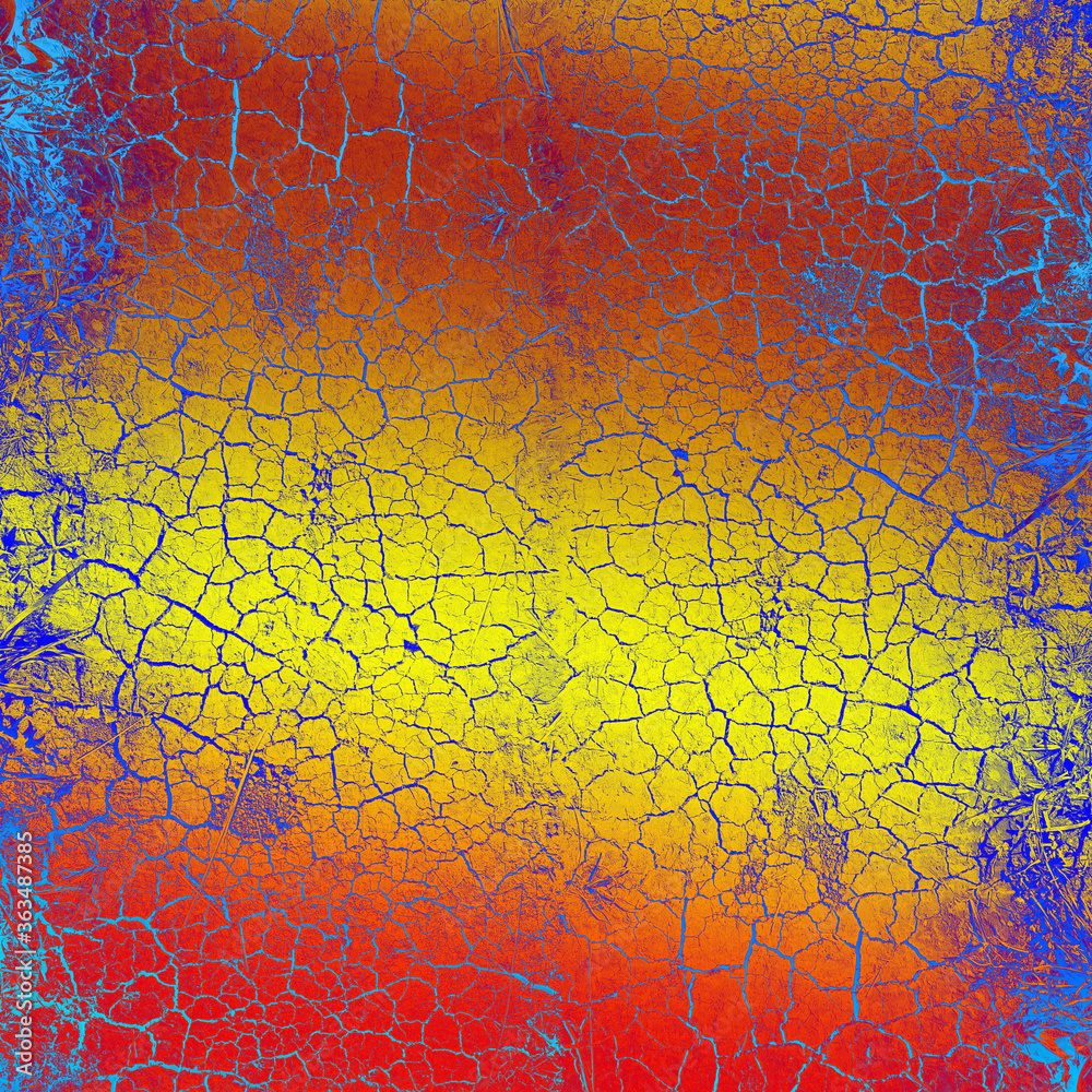 Hintergrund Oberfläche alte Farbe gerissen Risse blau Vintage Chabby ...