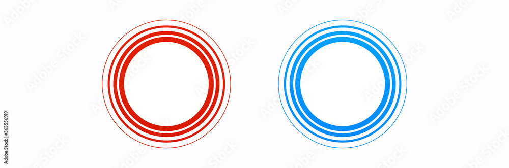 2 components chart make up something. Modern business circle ...