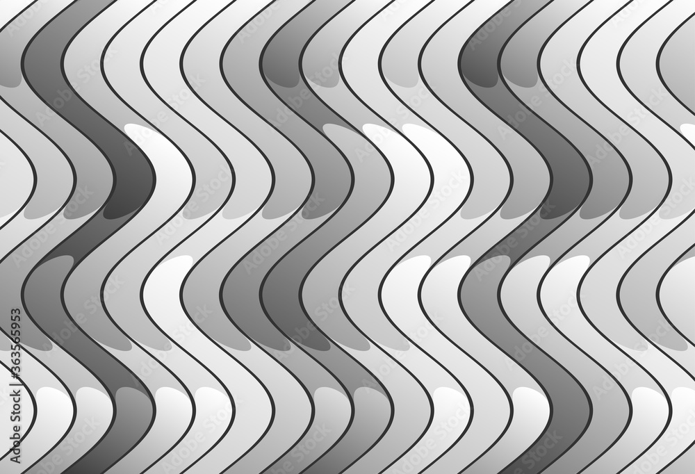 Striped abstraction. Wavy pattern with optical illusion. Background ...