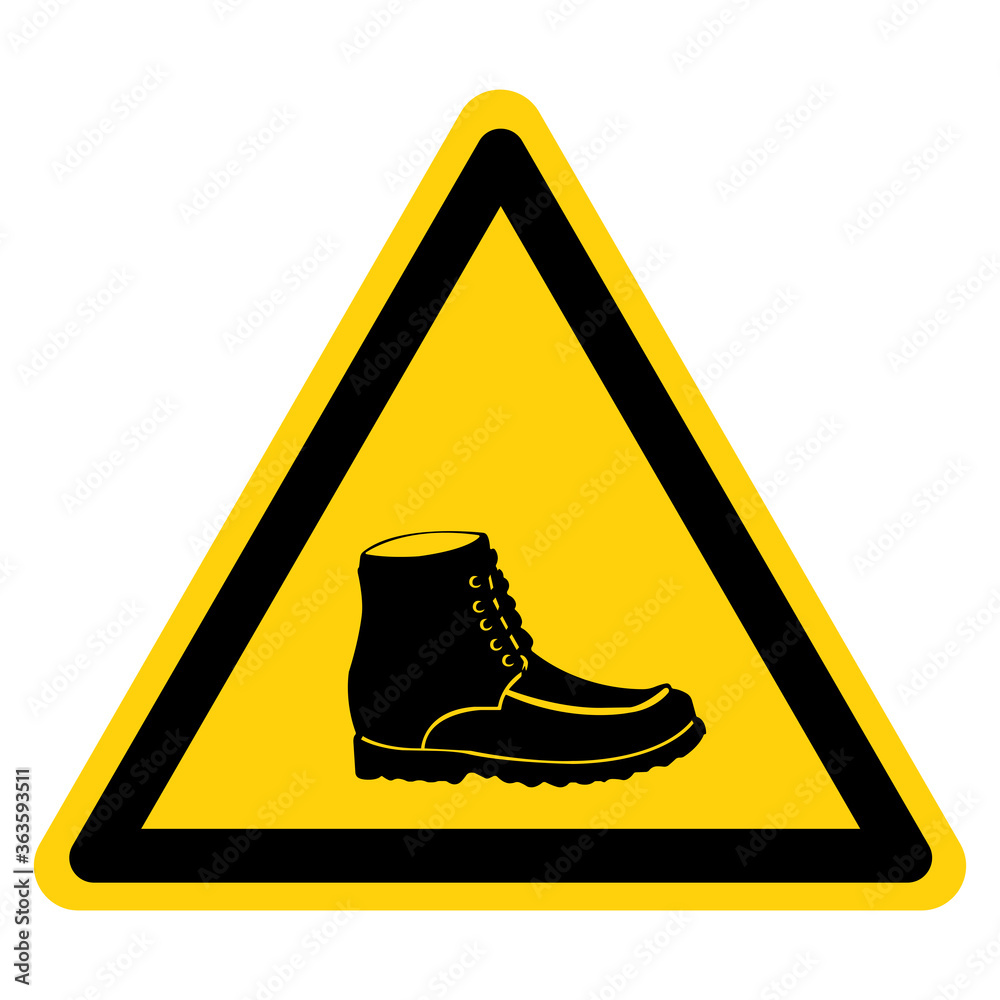 Closed Toe Shoes Required Symbol Sign, Vector Illustration, Isolate On ...
