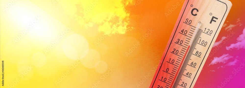 temperature is hot in the sky Stock Photo | Adobe Stock
