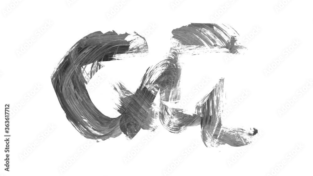 Animation grunge - brush stroke. Abstract hand - painted element ...