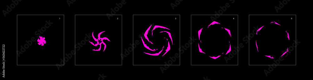 Shine poison explosion effect. Poison explosion animation effect ...