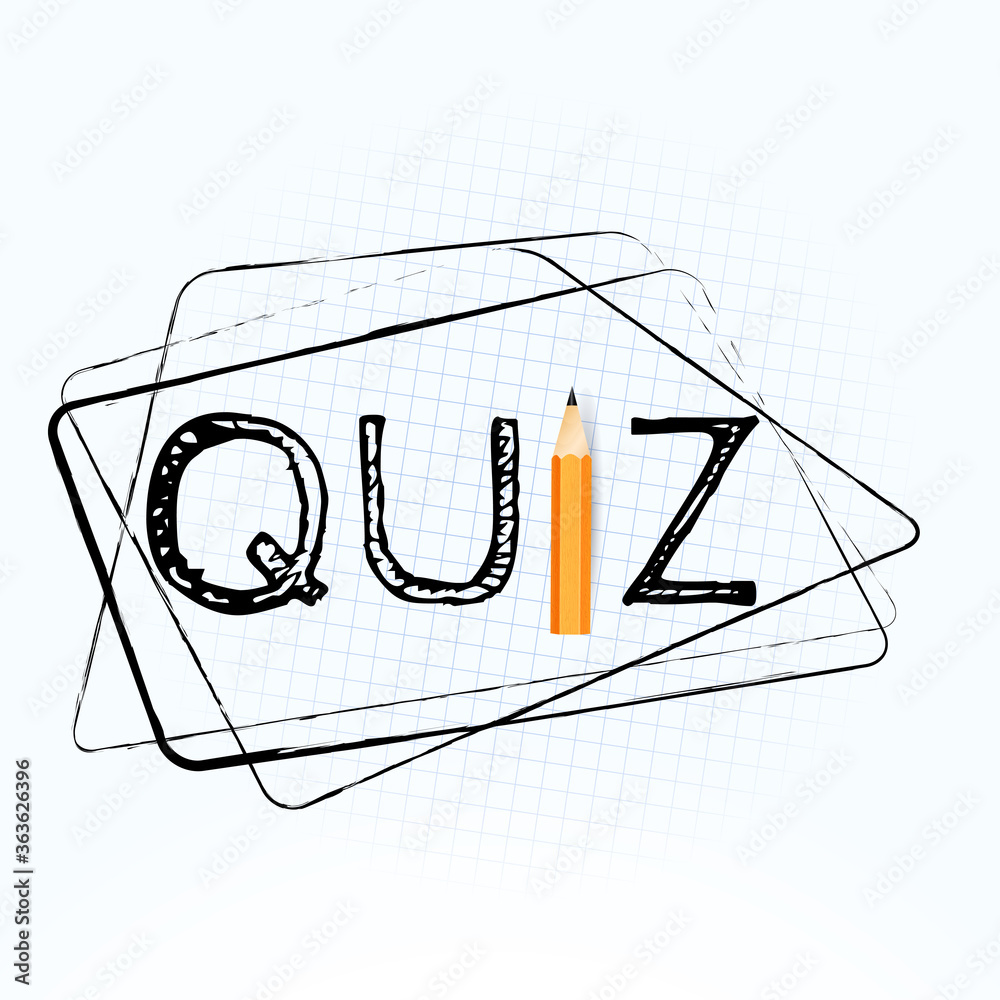 Quiz background. Concept vector illustration. Stock Vector | Adobe Stock