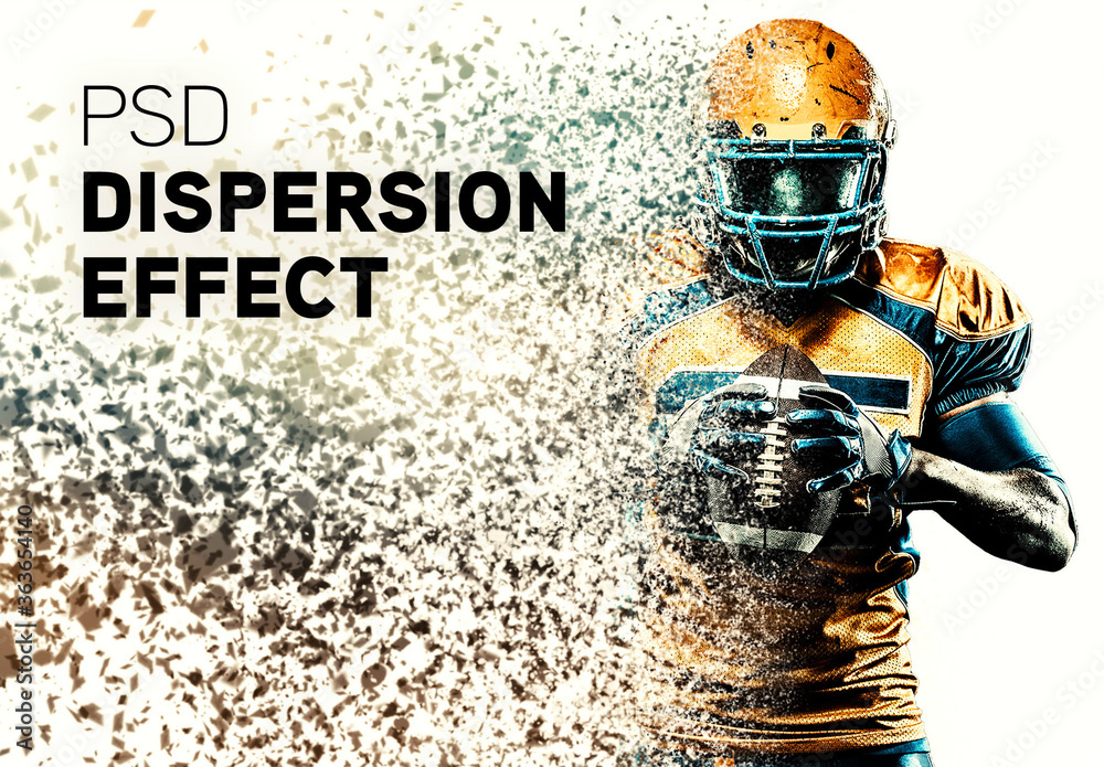 Dispersion Photo Effect Stock Template | Adobe Stock