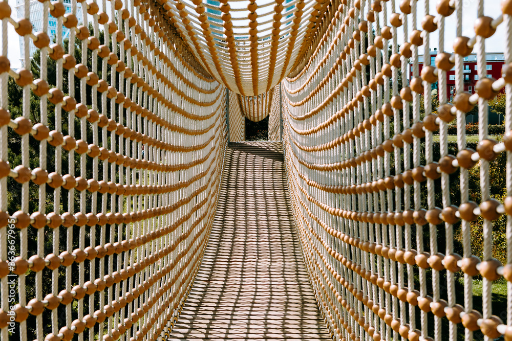 Rope bridge Stock Photo | Adobe Stock