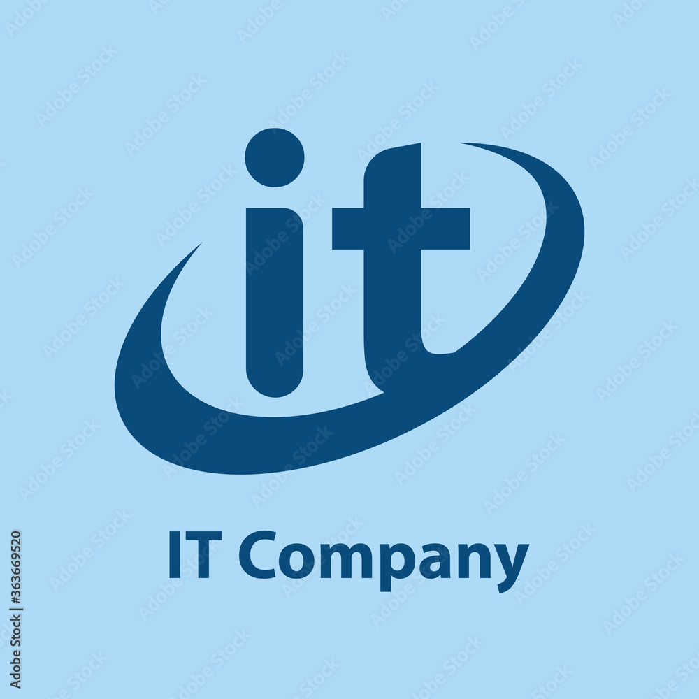 Vector logo of an it company, system integrations Stock Vector | Adobe ...