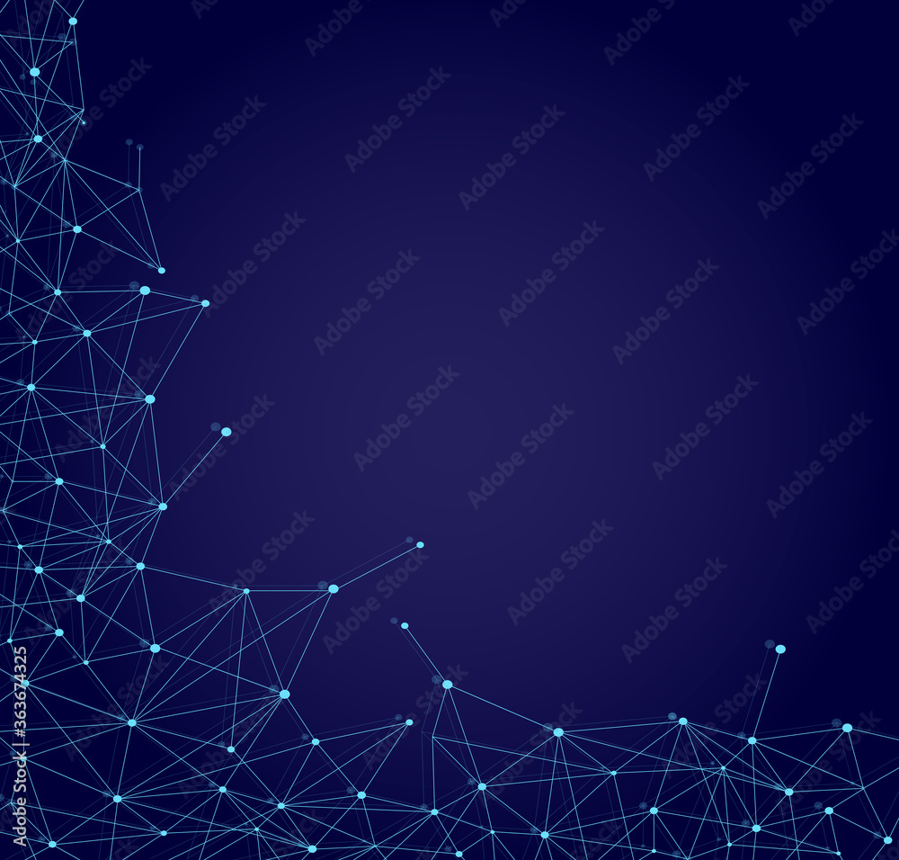 Network connect background, abstract vector. Digital network background ...