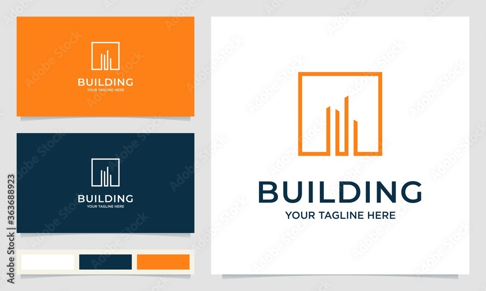 building logo design inspiration Stock Vector | Adobe Stock