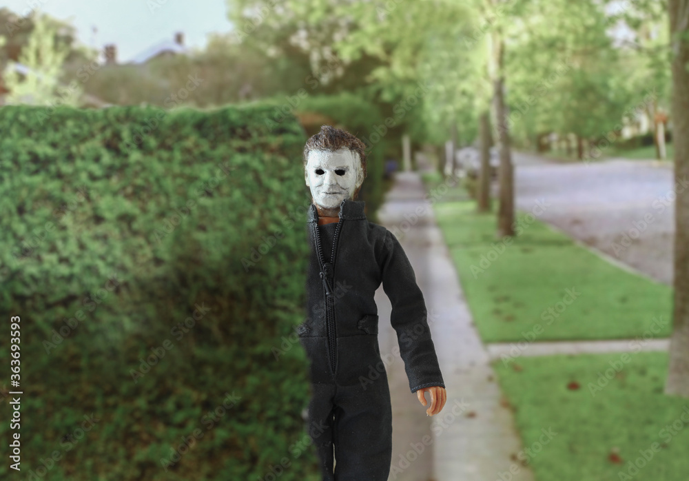 NEW YORK USA - JULY 23 2018: Recreation of a scene from the 1978 movie ...