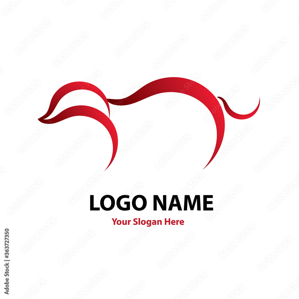Vector Logo Mouse Deer Design in eps 10. Simple template and ready to ...
