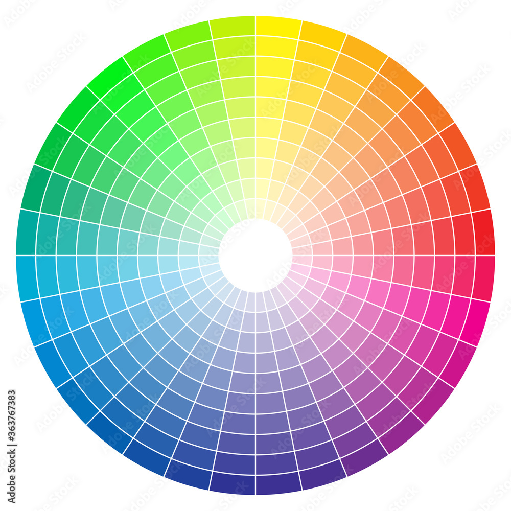 Color spectrum abstract wheel, colorful diagram background. Color wheel ...