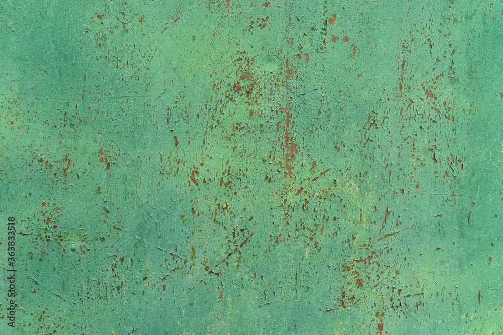Old metal painted green. Metal texture. Stock Photo | Adobe Stock
