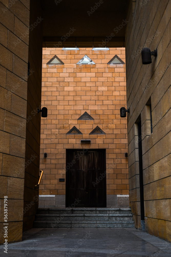 Traditional Arabic building facade in Al Deera Area in Riyadh, Saudi ...